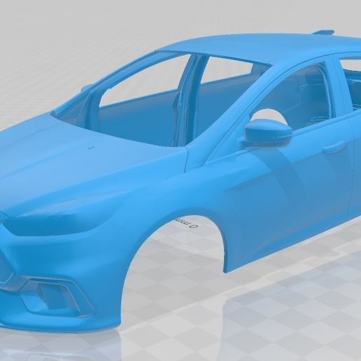 Télécharger fichier STL Carrosserie imprimable Focus RS • Objet pour imprimante 3D ・ Cults